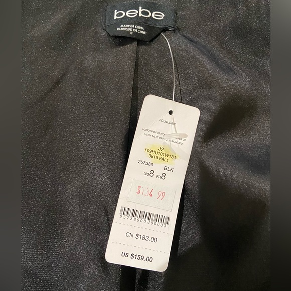bebe | Jackets & Coats | Bebe Faux Leather Jacket Nwt | Poshmark